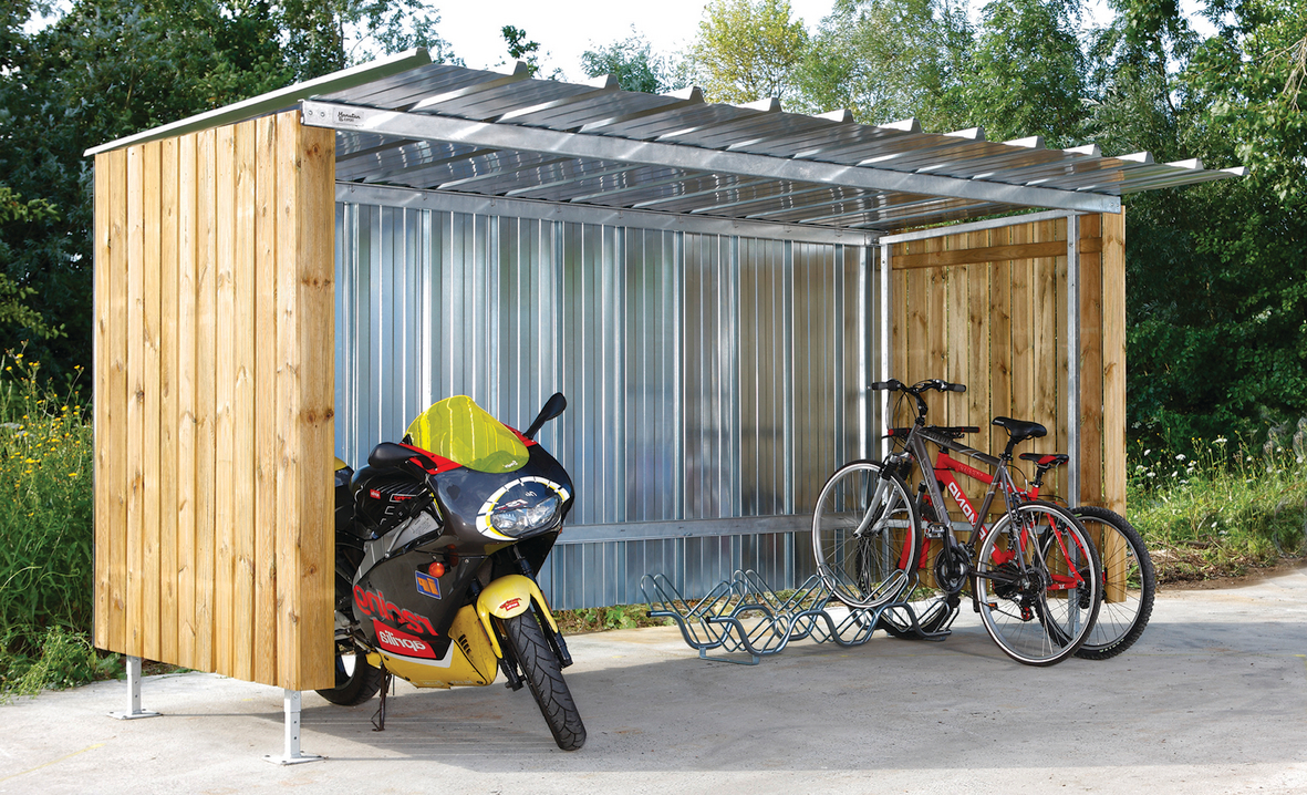 Unterstand für Zweiräder, aus Metall - Manutan Expert - Manutan.de