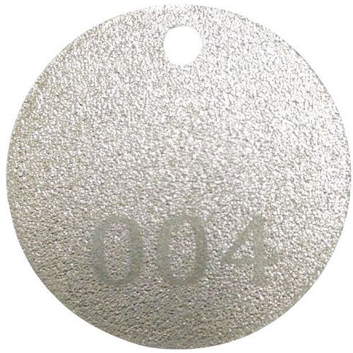 Nummerierte Jetons von 001 bis 300 - Aluminium 30 mm - 100 Stück ...