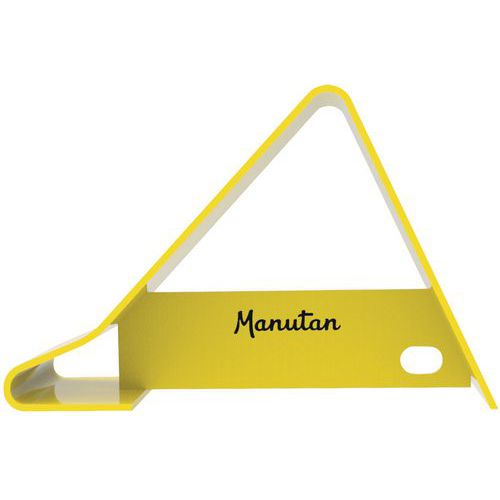 Keil für Lastwagenrad, gelb, aus Metall - Manutan - Manutan.de