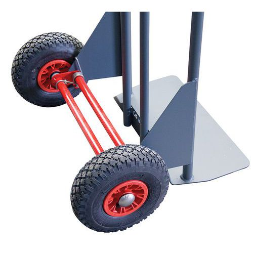 Ergonomische Karre mit Ankipphilfe 350 kg - Luftreifen - Manutan.de