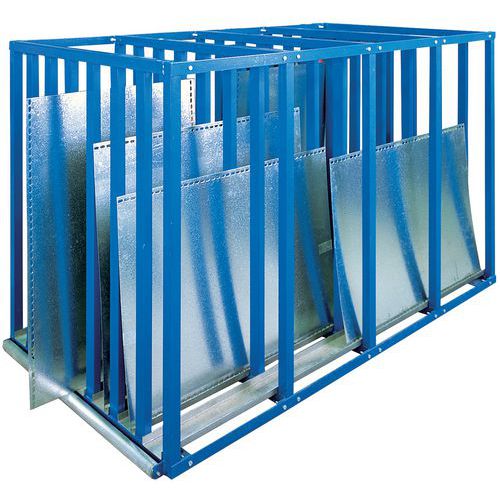 Regal Rayon Bleu für vertikale Plattenlagerung - Schulte - Manutan.de