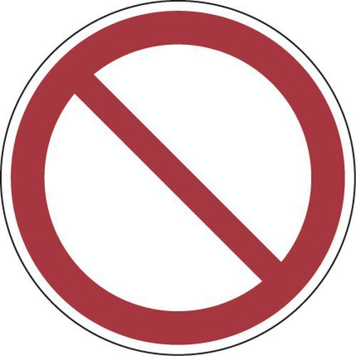 Verbotsschild - Allgemeines Verbotsschild - Aluminium RUND - Manutan.de