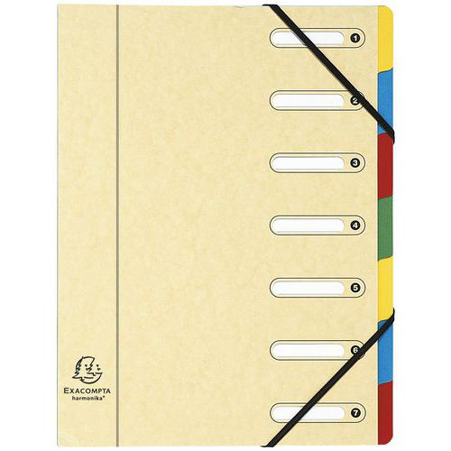 Sortierer mit Fenstern, 7 Fächer - verschiedene Farben - 8 Stück ...