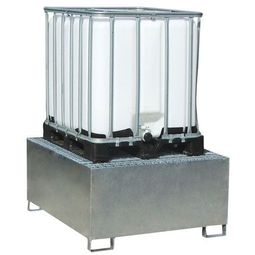 Auffangbehälter aus Stahl - 1050 L - Sameto Technifil - Manutan.de