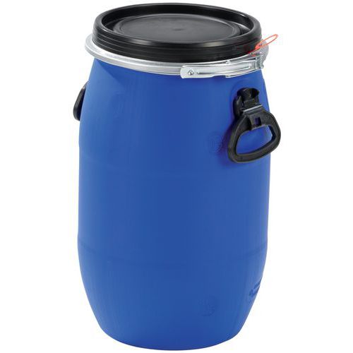 Vollständig zu öffnendes Fass 30 bis 220 L, UN-Zulassung - blau ...