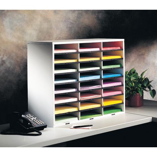 Sortierer mit 24 Fächern - Grau - Fellowes - Manutan.de