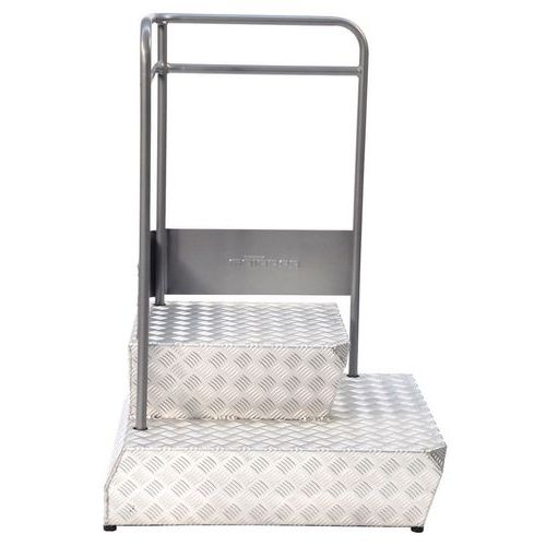 Mobile Trittleiter mit Plattform - 2 Stufen - Manutan.de