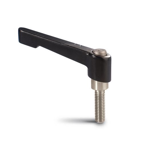Einstellbarer Handgriff - Edelstahl - mit Gewindestange - Manutan.de