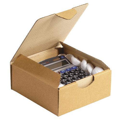 Vielseitig verwendbarer Versandkarton aus Kraftkarton - Mit Lasche ...