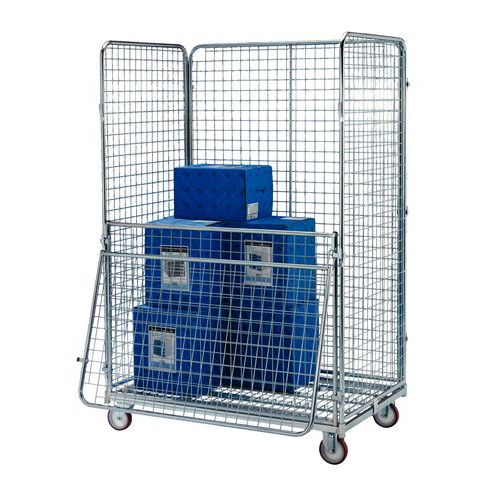 Rollcontainer Maxiroll Schüttgut - Stahlsockel - Tragkraft 600 kg ...