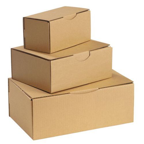 Vielseitig verwendbarer Versandkarton aus Kraftkarton - Mit Lasche ...