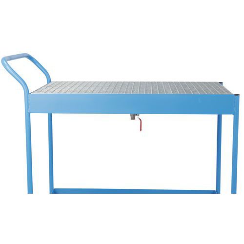 Wagen mit Auffangwanne und Gitterrost - Sameto Technifil - Manutan.de