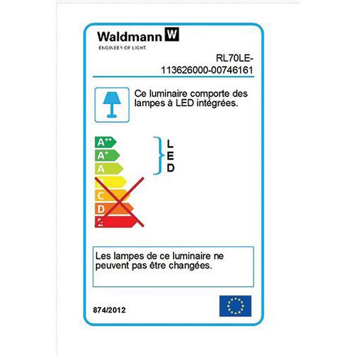 LED-Rohrleuchte - Typ RL 70 LE - Waldmann - Manutan.de